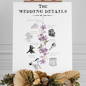 Demon Slayer Wedding Timeline - Canva Template - Etsy