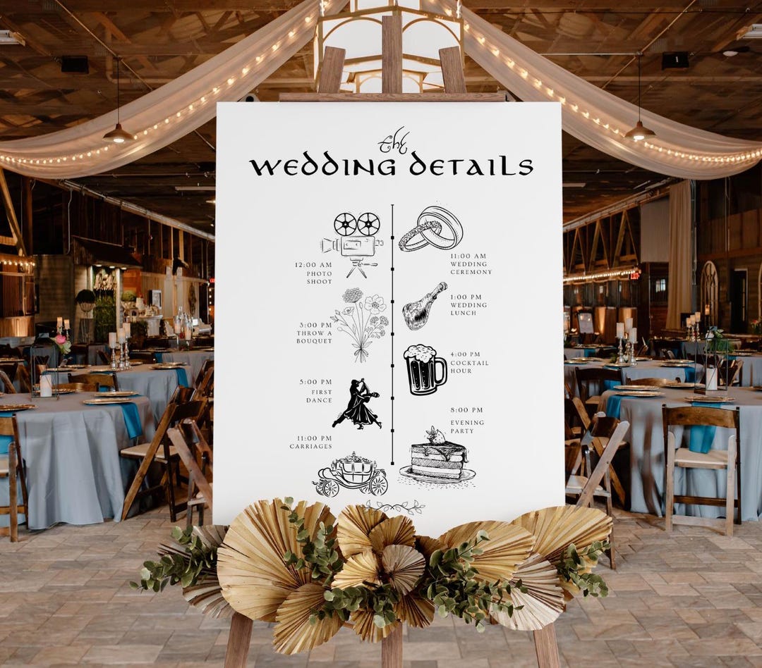 LOTR Wedding Timeline Template - Etsy