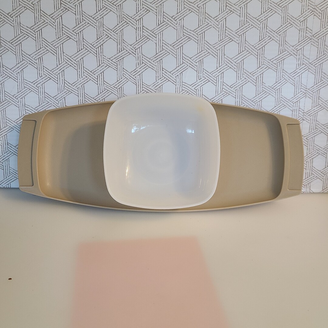 Vintage Tupperware Servette Set/vintage Plastic Chip and Dip Serving ...