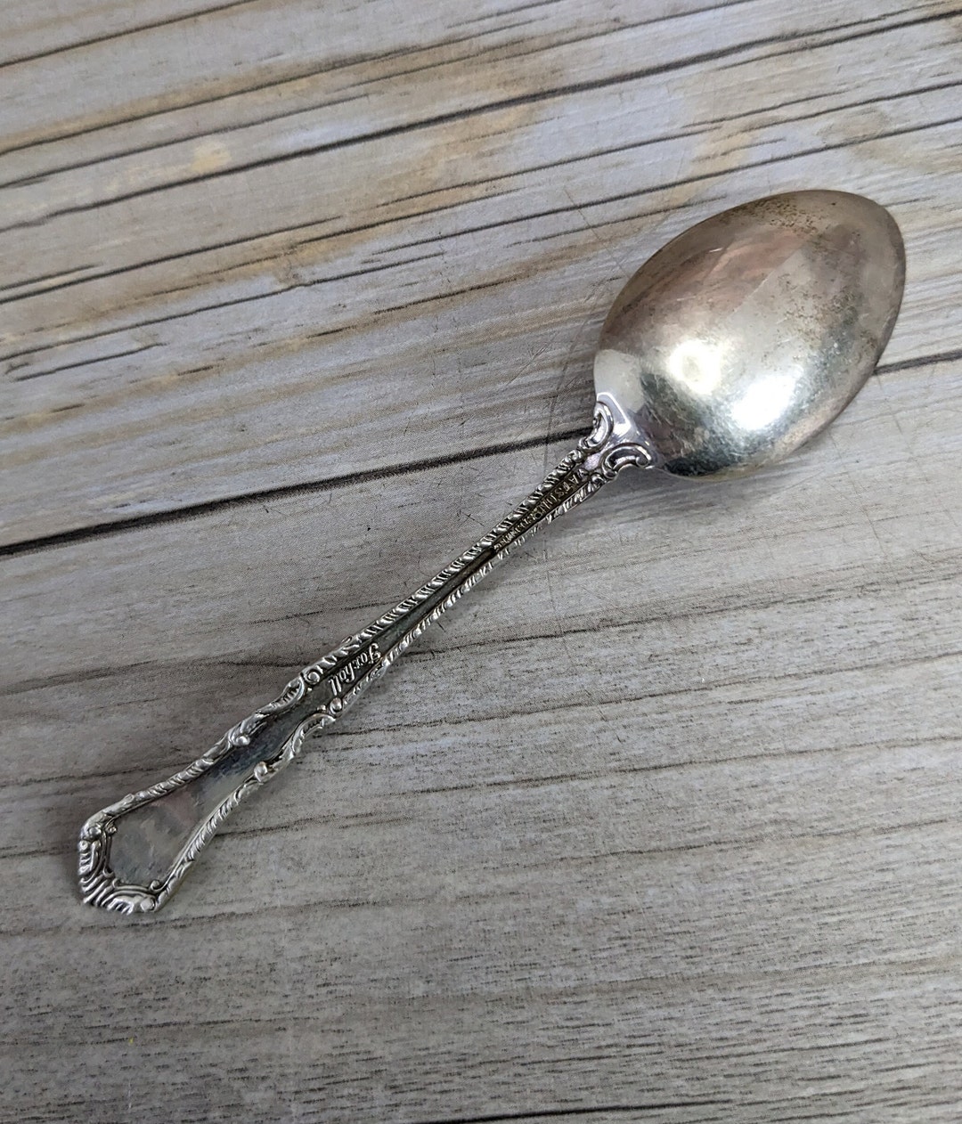 Vintage Watson Sterling Silver 1942 Foxhall Demitasse Dessert Spoon 4 ...
