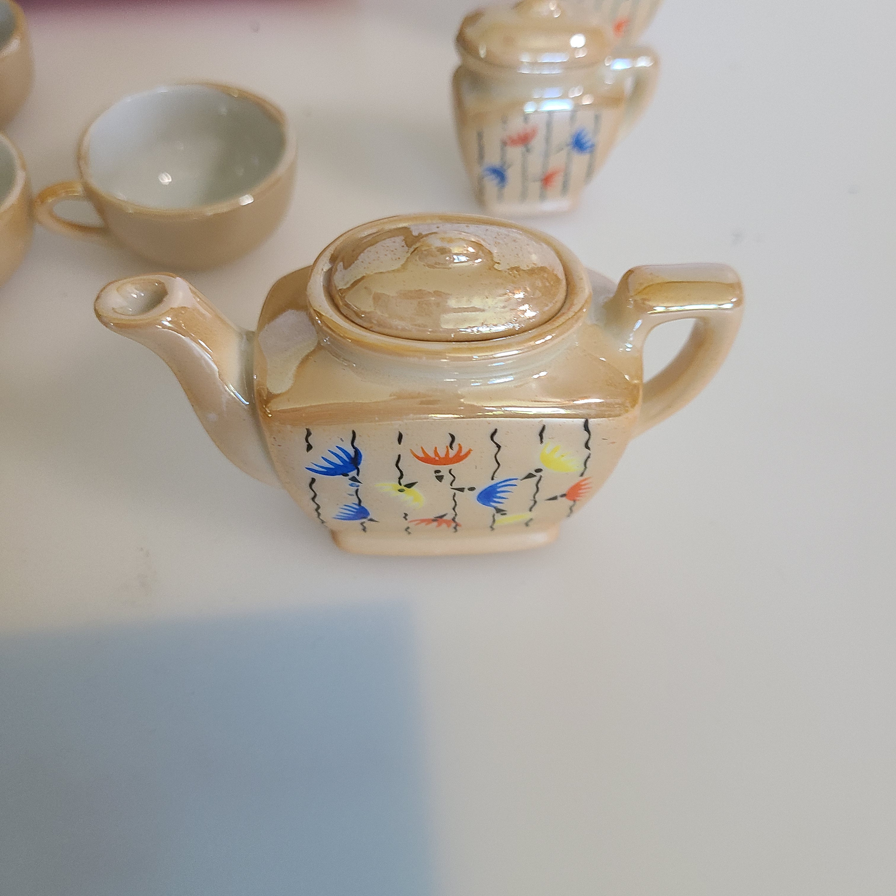 A Sonsco Product Miniature China Tea Set. Made in Japan. Serves 4 ...
