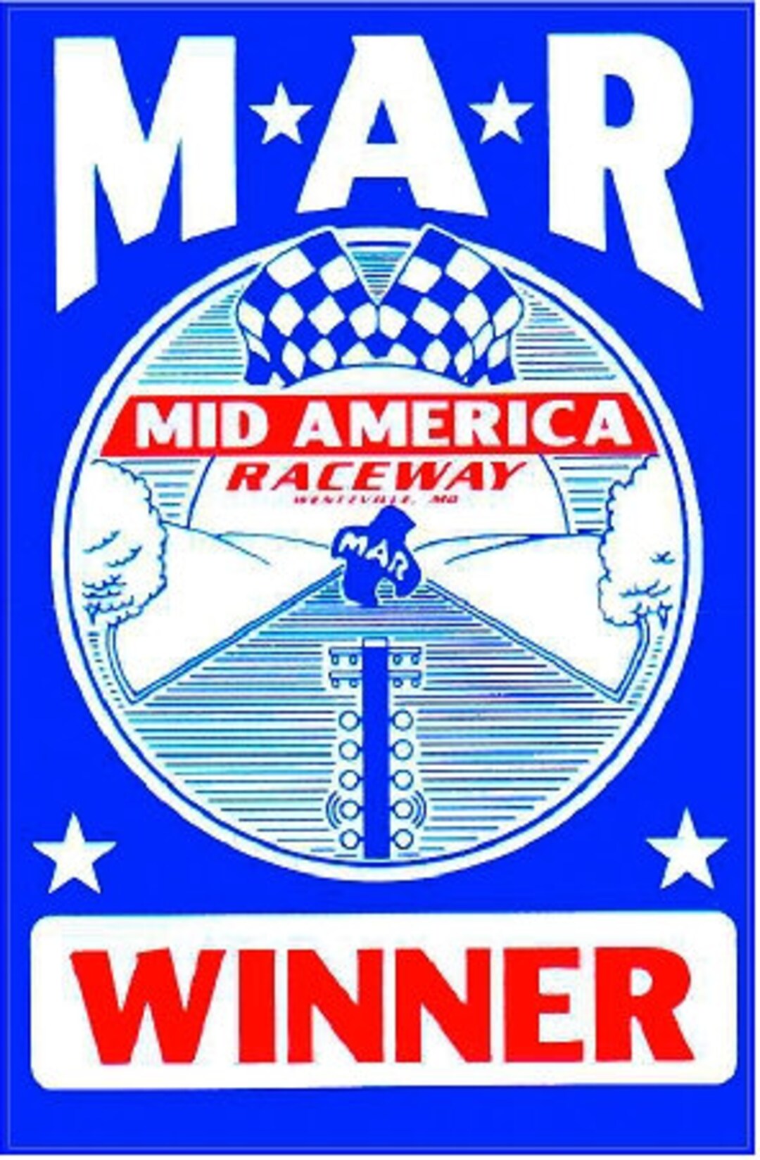MAR Winner Sticker Mid America Raceway Wentzville, MO - Etsy