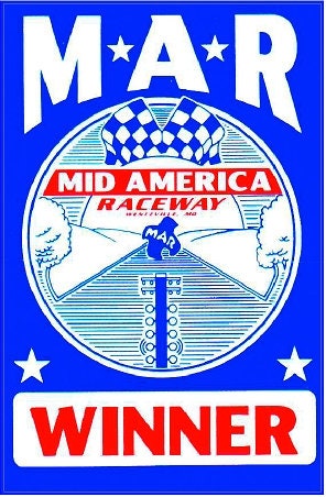 MAR Winner Sticker Mid America Raceway Wentzville, MO - Etsy