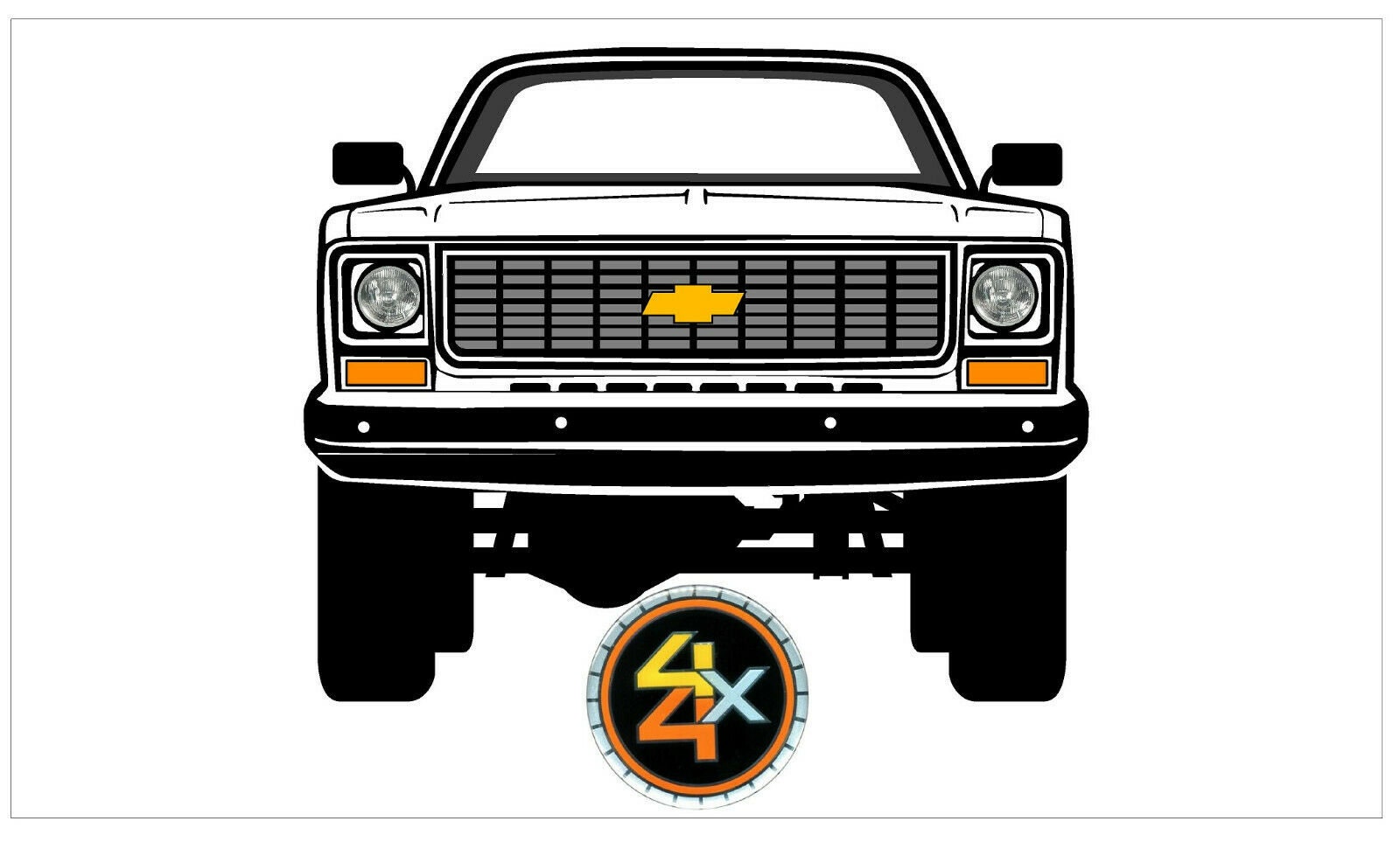 73-80 4X4 Square Body Chevy Pickup Banner - Etsy