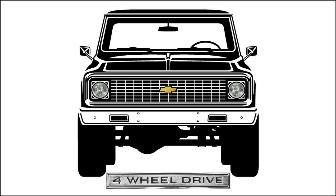 71-72 Chevy 4WD Garage Man Cave Banner - Etsy