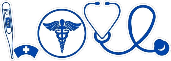 Love Sticker for Decal Doctor Nurse Practitioner Health Care - Etsy
