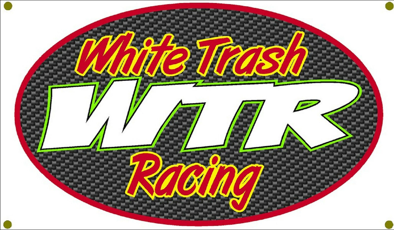 White Trash Racing WTR Garage Banner Man Cave Banner Hot Rod - Etsy ...