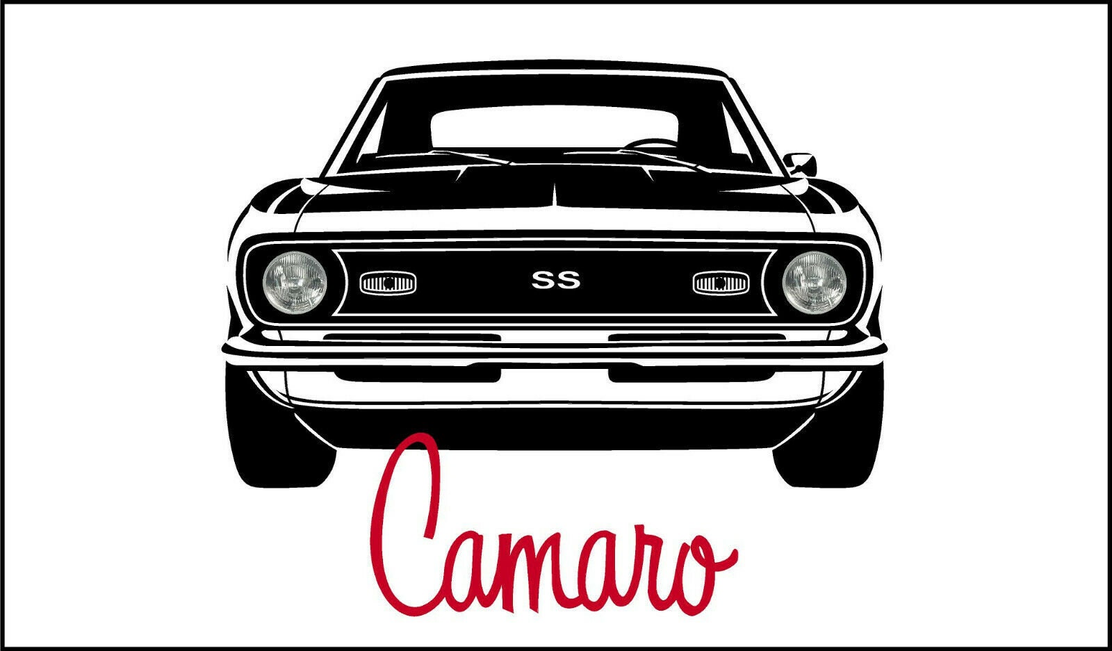 67-68 SS Camaro Garage Man Cave Banner - Etsy