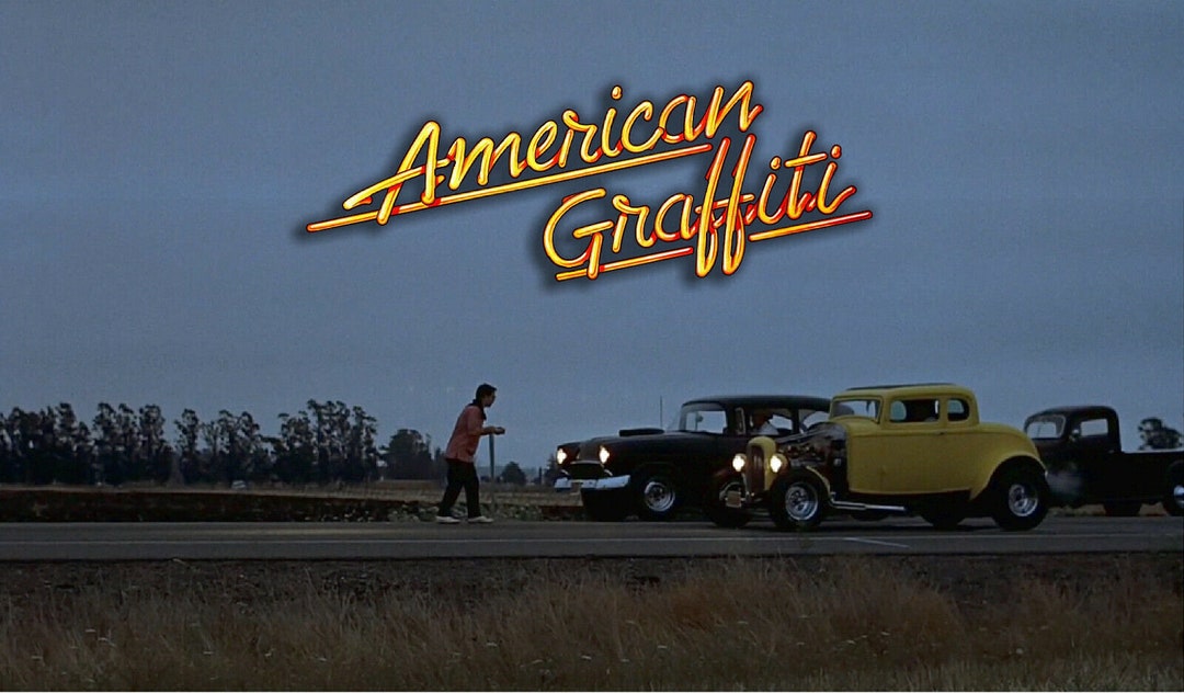 American Graffiti Vintage Drag Race Banner - Etsy