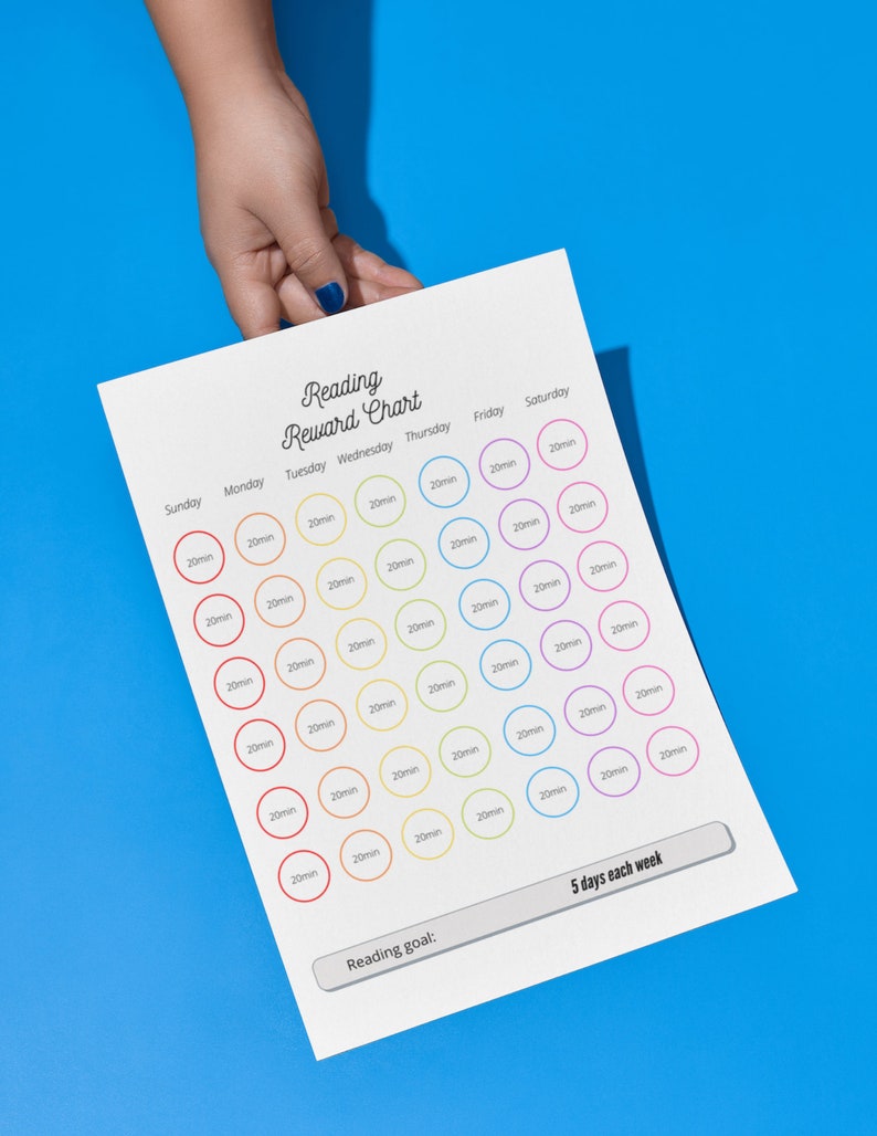 Reading Reward Chart - Etsy