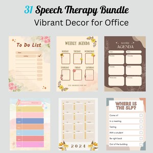 31 Speech Therapy Room Posters SLP Decor Prints Art Therapist Classroom ...