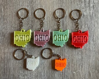 Ohio State Keychain | Etsy