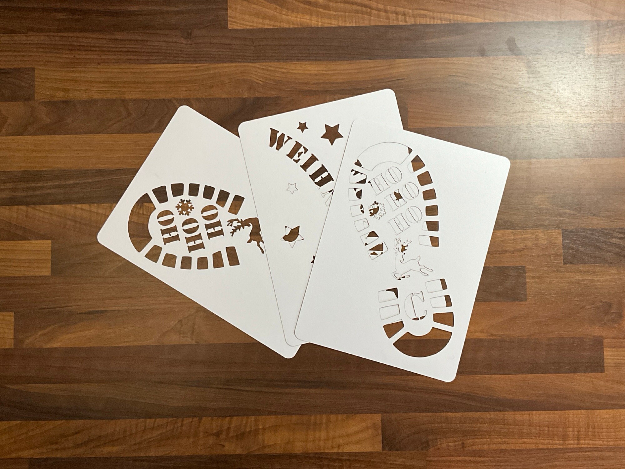 Laser Cutting Lightburn Plan Drawing - XMAS Santa Claus Stencil Shoes ...