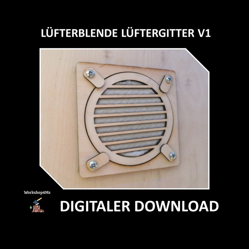 Laser Cutting Lightburn Plan Drawing - Fan Grille Fan Cover Perforated ...