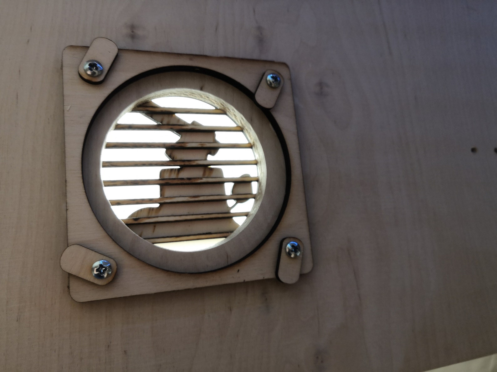 Laser Cutting Lightburn Plan Drawing - Fan Grille Fan Cover Perforated ...