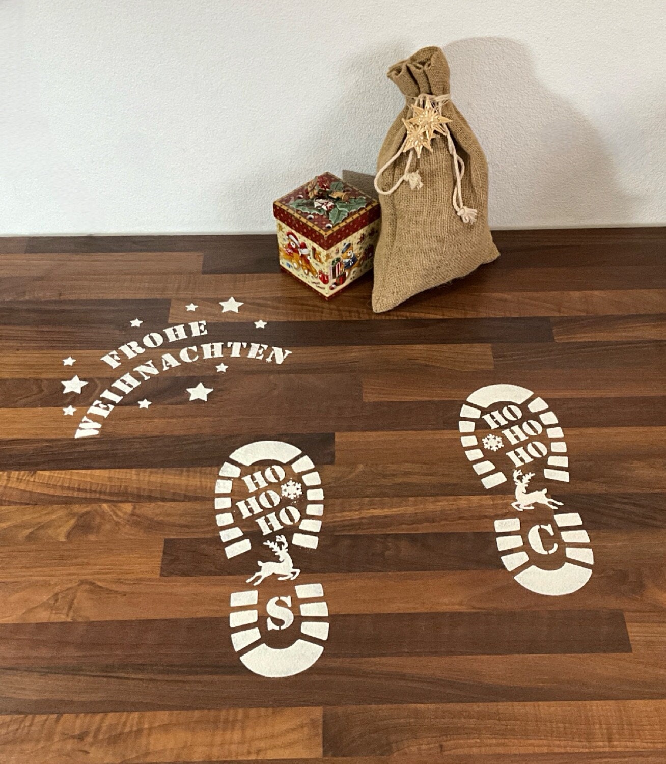 Laser Cutting Lightburn Plan Drawing - XMAS Santa Claus Stencil Shoes ...