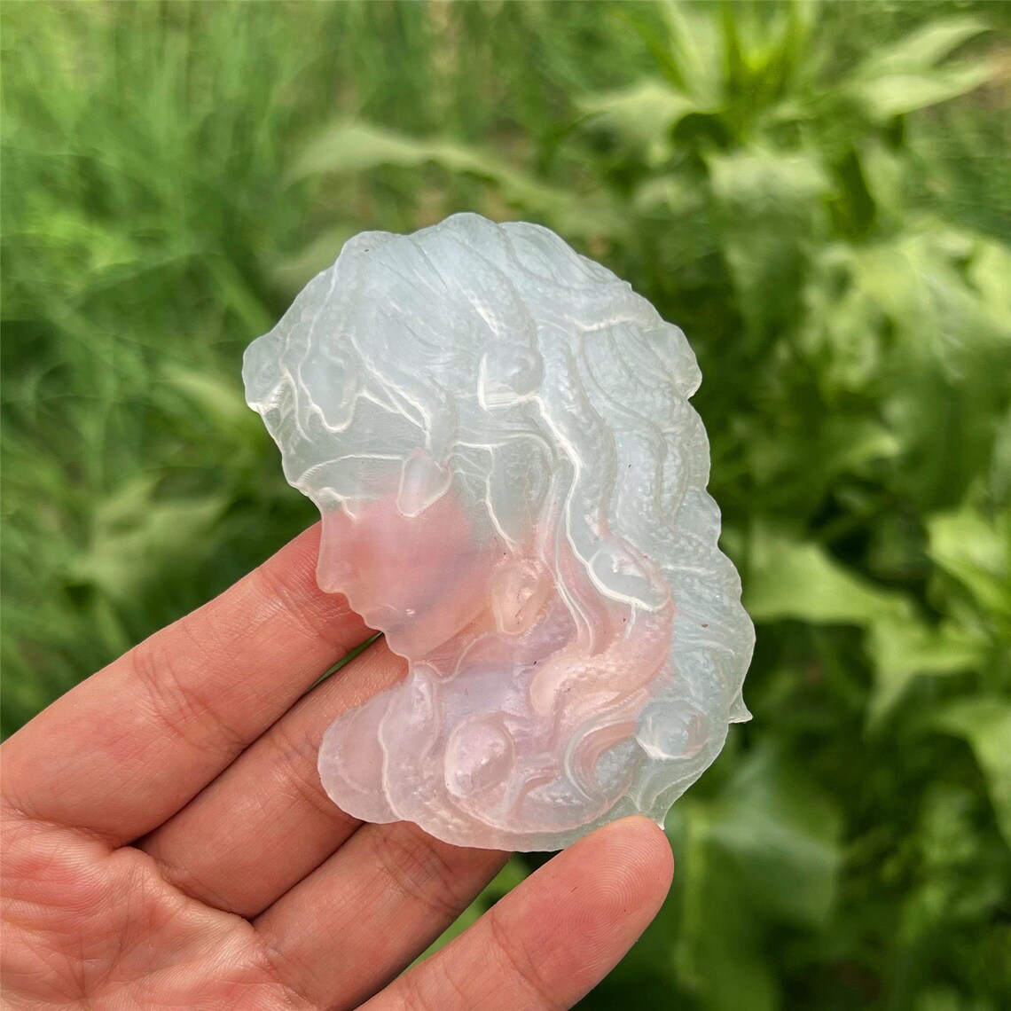 3 Natural Hand Selenite Snake Medusa Slice - Etsy