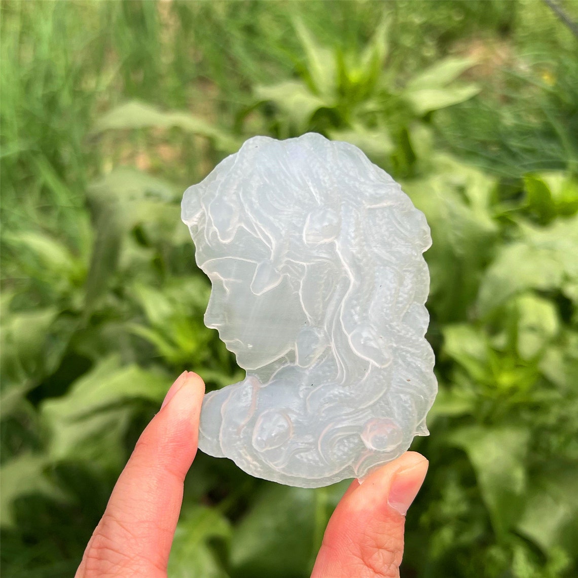 3 Natural Hand Selenite Snake Medusa Slice - Etsy