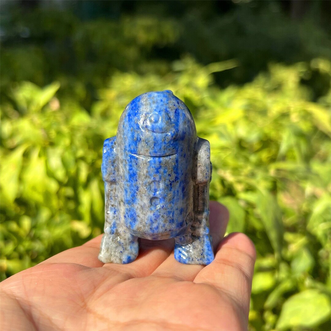 1PC 2 Natural Lapis Lazuli Robot Carved,quartz Crystal Robot,crystal ...