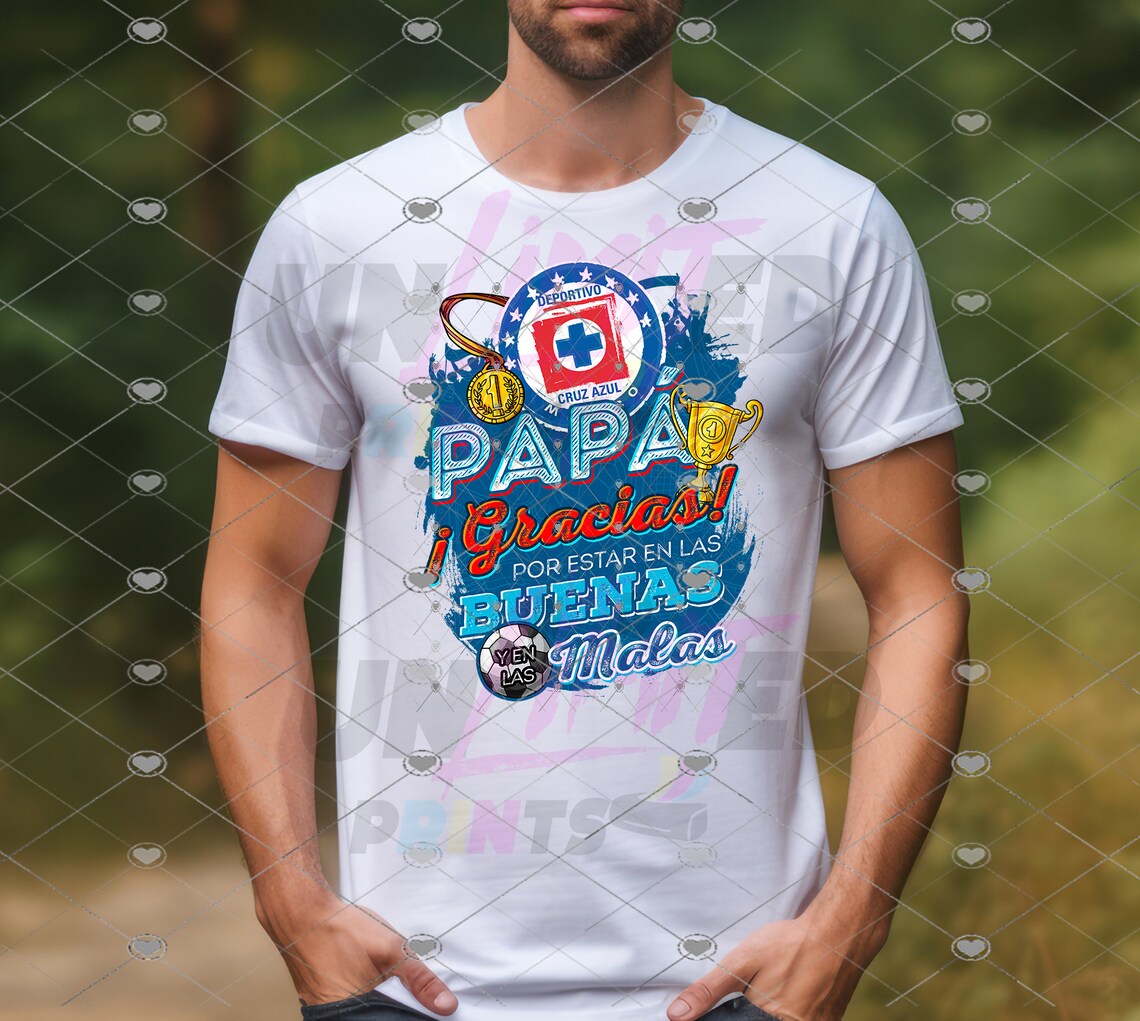 Papa Club Cruz Azul, Cruz Azul Png, Png Dtf, Sublimation, Club Cruz ...