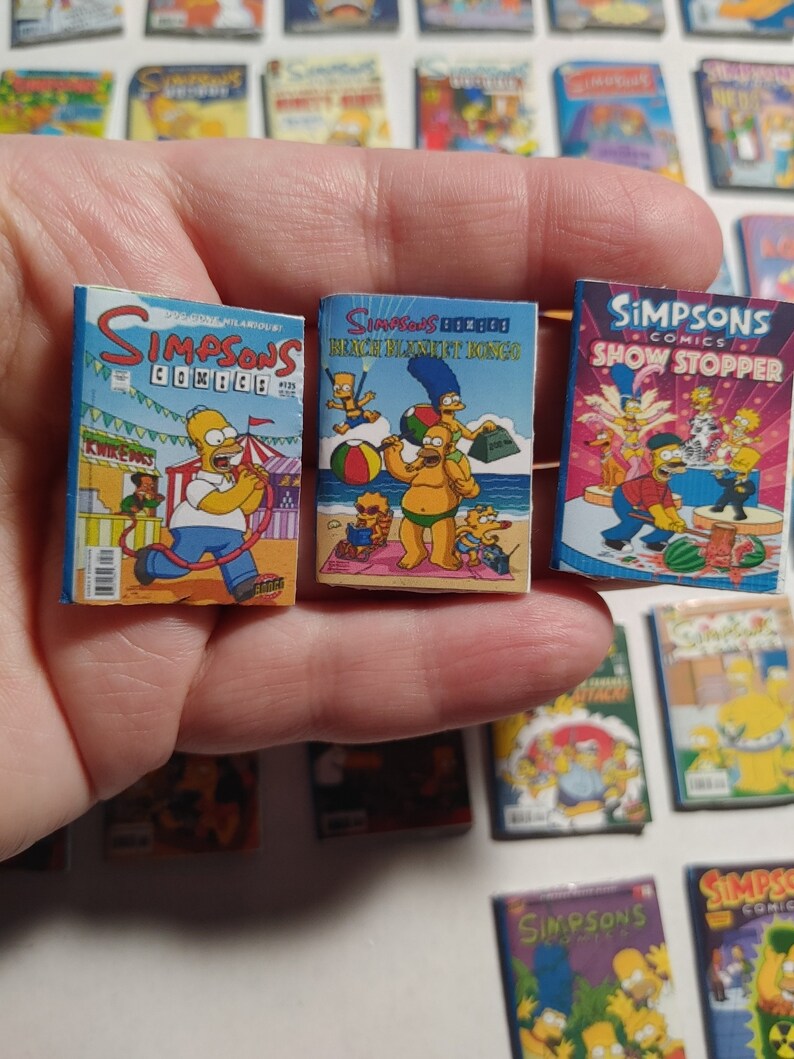 The Simpsons Miniature Comics Collection of 42 sets 4 and 5 the ...