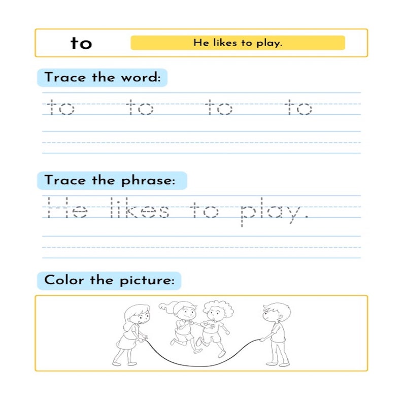 100 Essential Sight Words - Etsy