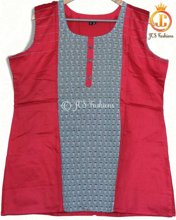 Sleeveless Kurti Tops