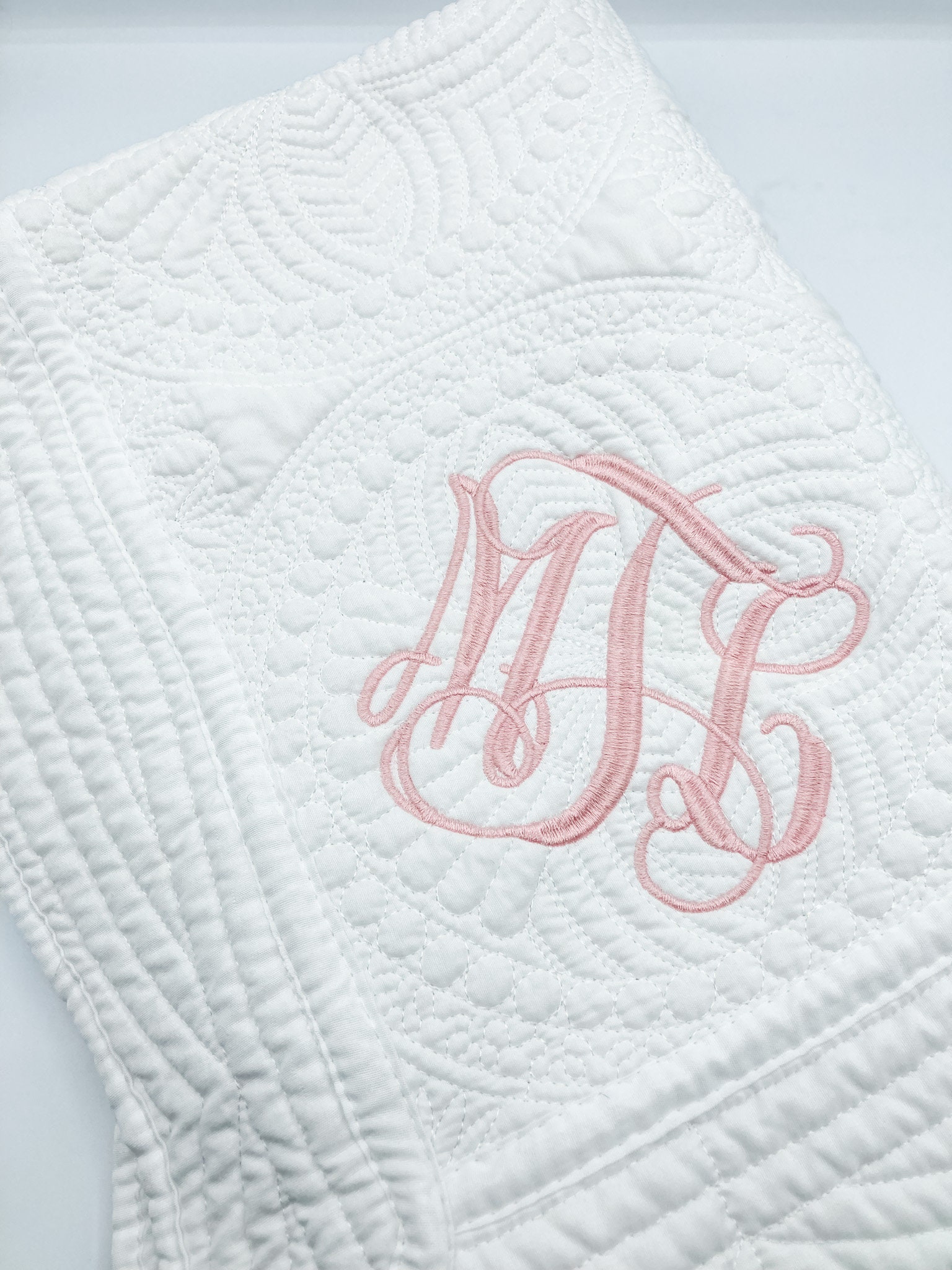 Monogrammed Heirloom Baby Quilt | Baby Gift Personalized | Baby Shower ...