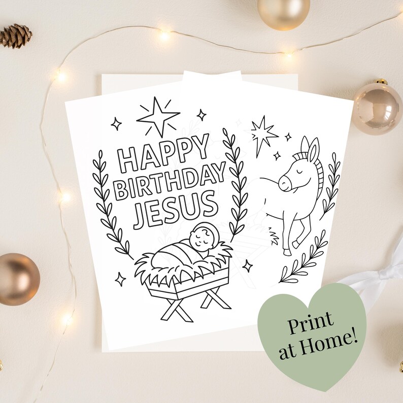 Nativity Coloring Pages Bundle | Christian Christmas Printables | Wise ...