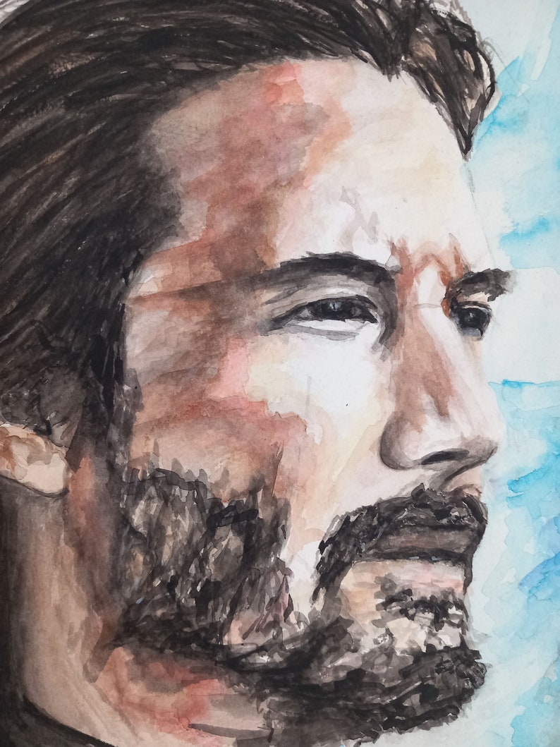Keanu Reeves Painting Giclee Art Print - Etsy