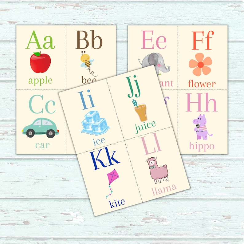 Printable ABC Flashcards | Digital Download | Instant Download ...