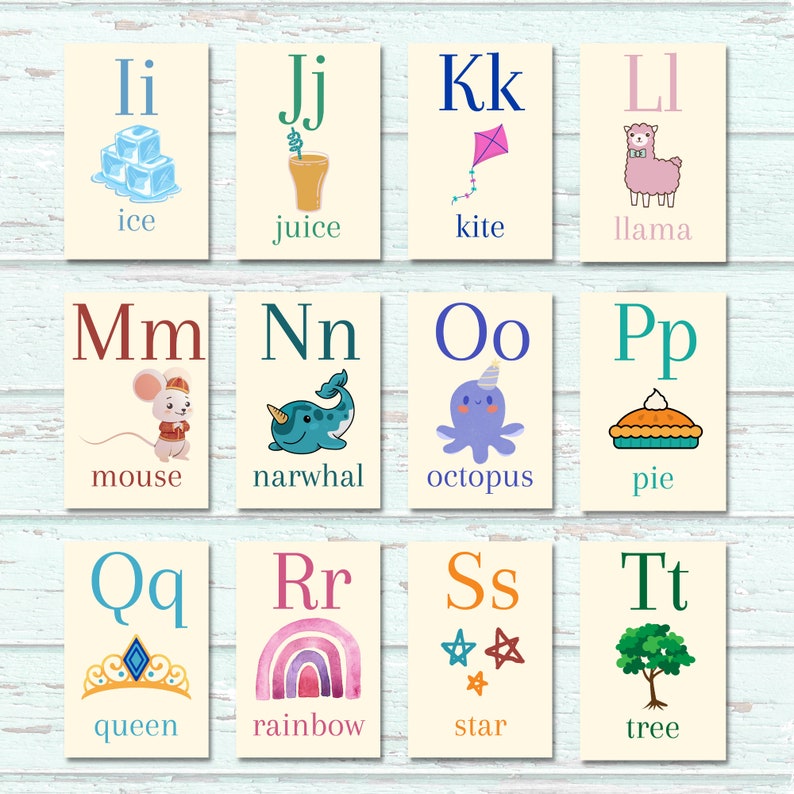 Printable ABC Flashcards | Digital Download | Instant Download ...
