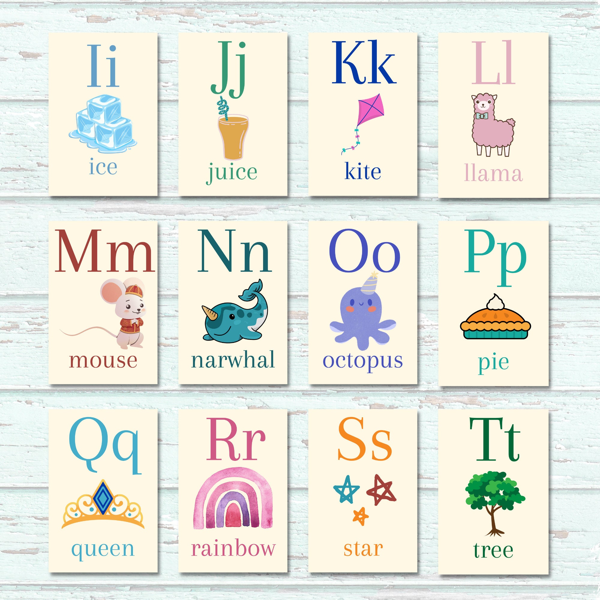 Printable ABC Flashcards | Digital Download | Instant Download ...