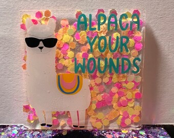 Trauma Llama Alpaca Your Wounds ER Badge Reel Trauma Badge Reel Wound ...