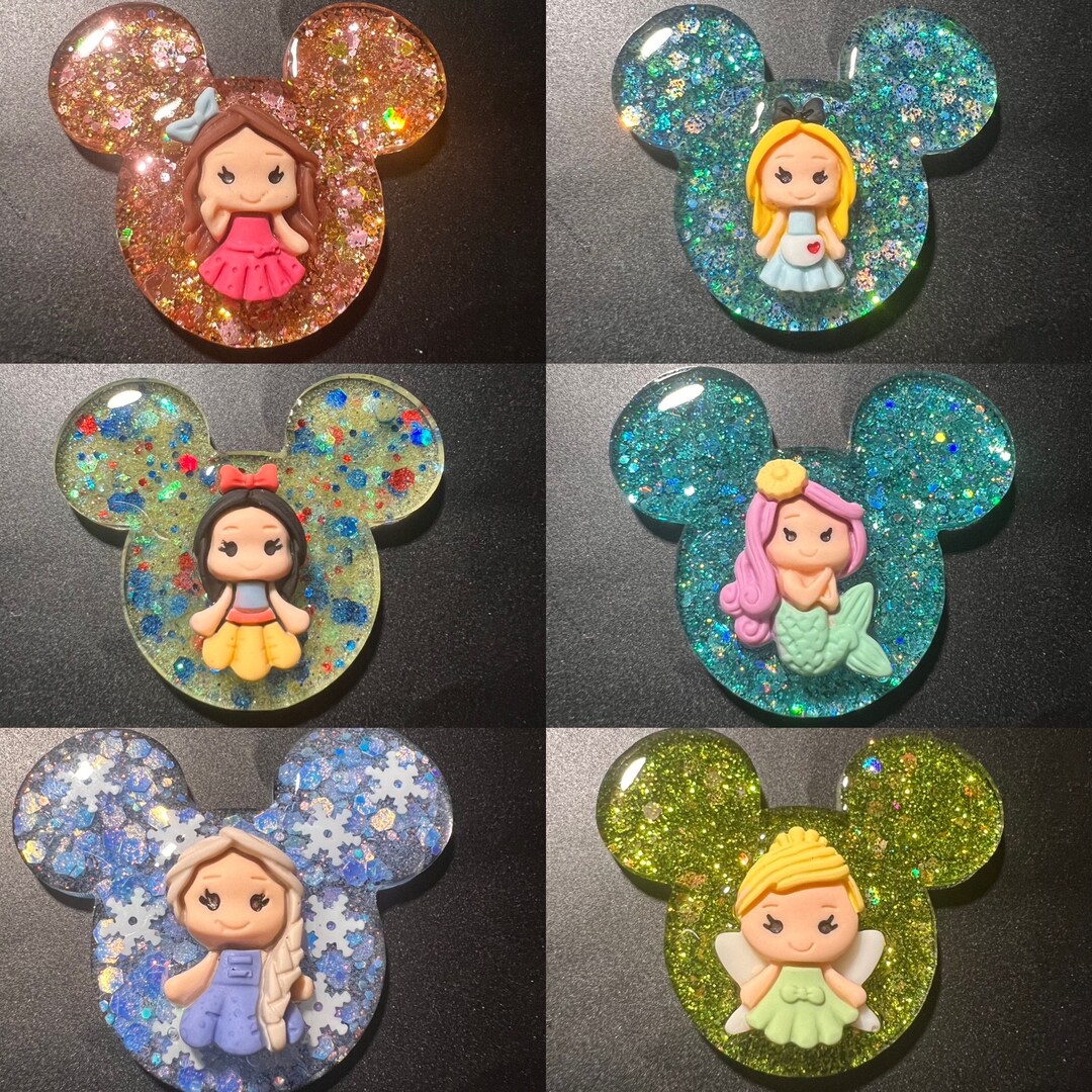 Disney Princess Inspired Badge Reel/ Pins - Etsy