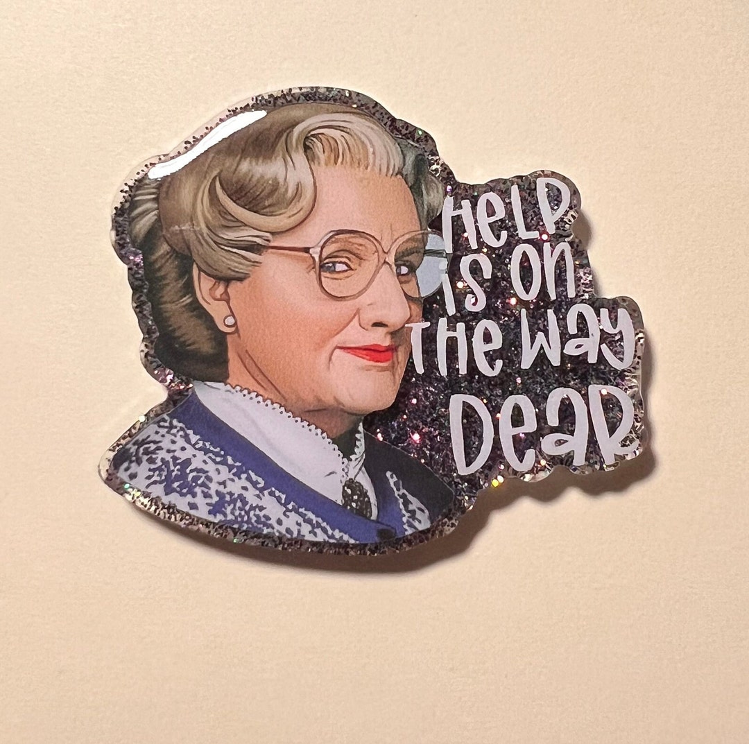 Mrs. Doubtfire Badge Reel/ Pin - Etsy