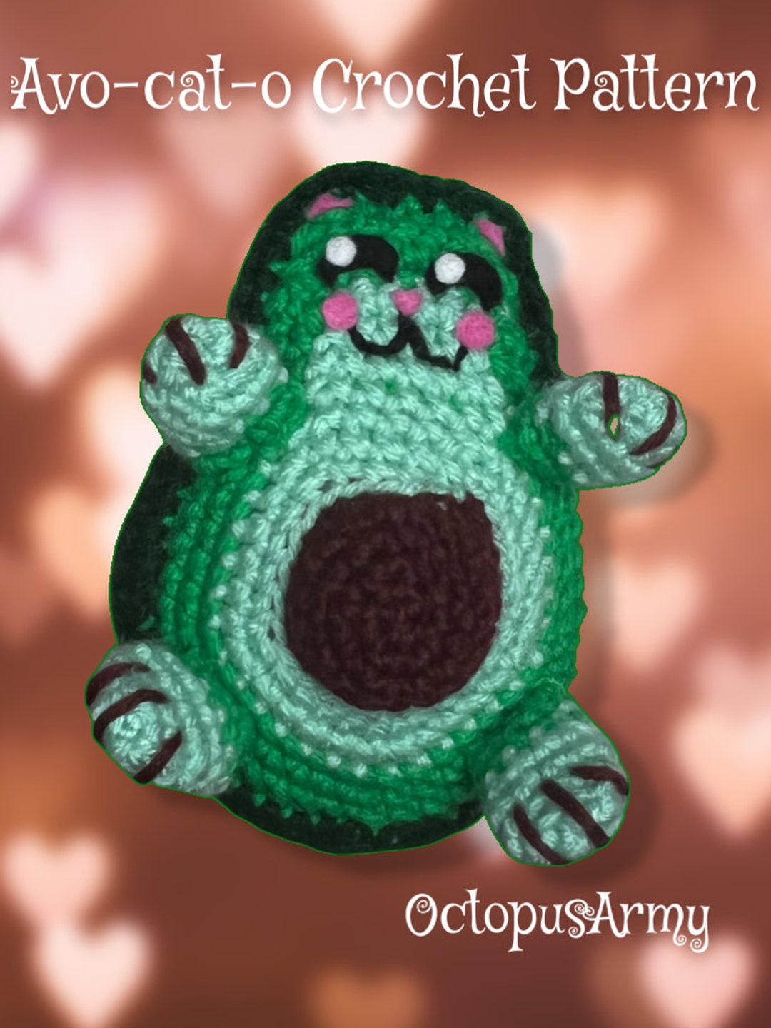 Mini Avo-cat-o Crochet Pattern - Etsy