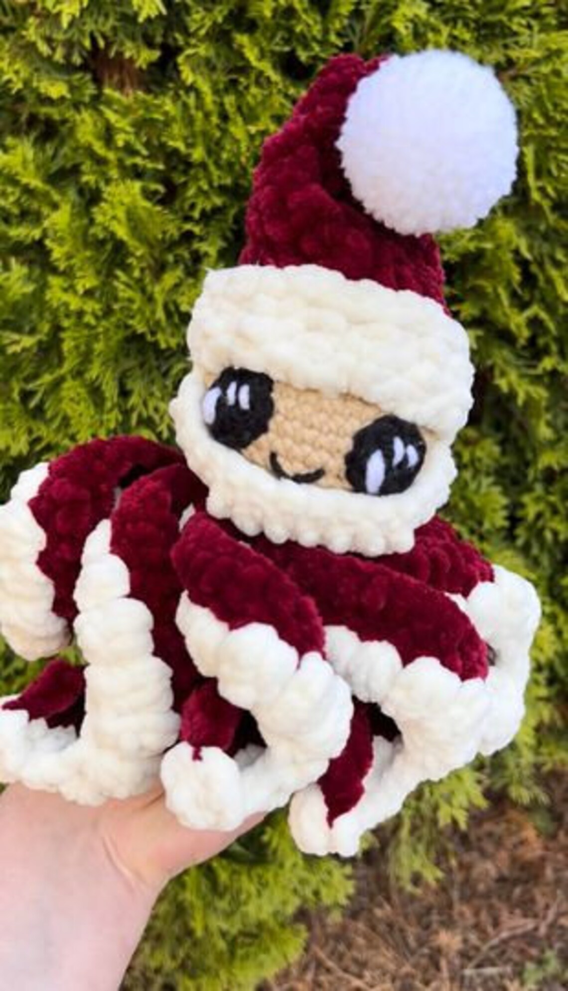 2 for 1 *patterns* Santa and Green Gnome Octopus!! - Etsy
