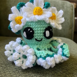 Pattern for Daisy Flower Crown Octopus - Etsy