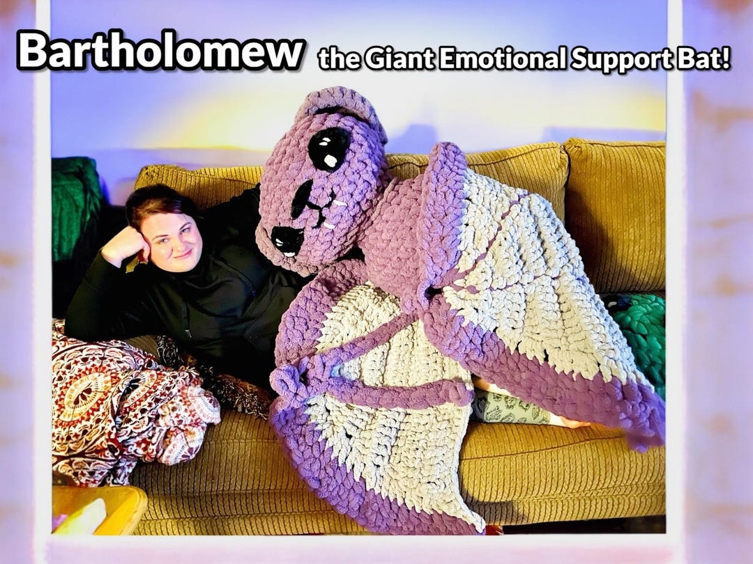 Bartholomew the Giant Bat *pattern* - Etsy