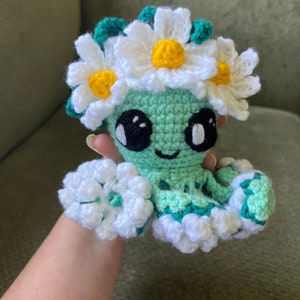 Pattern for Daisy Flower Crown Octopus - Etsy