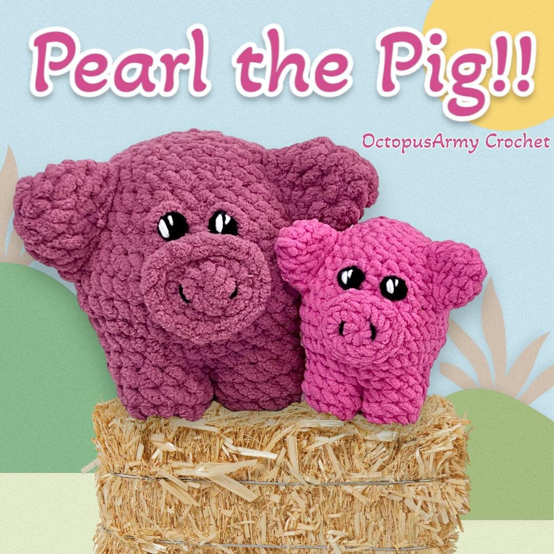 Pearl the Pig crochet Pattern - Etsy