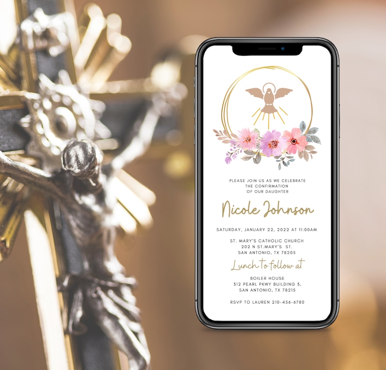 Confirmation Invitation Digital Confirmation Invitation - Etsy