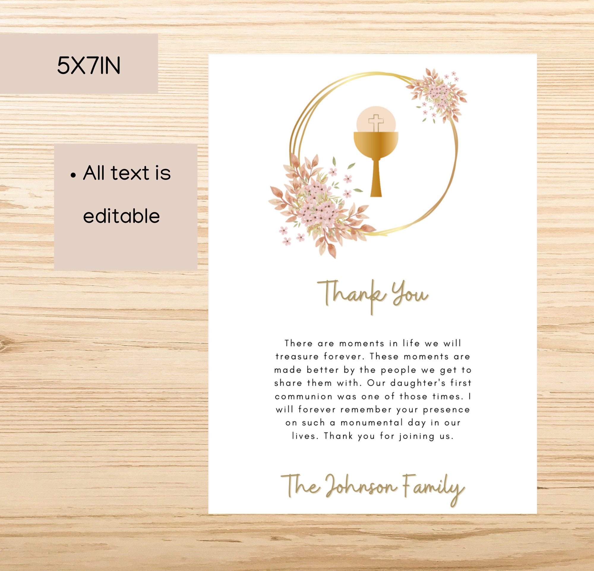 Digital First Communion Invitation Digital Communion Invitation ...