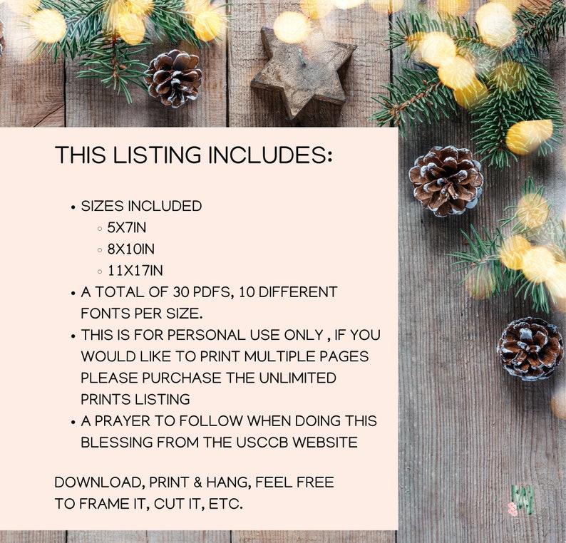 Epiphany Door Blessing Print: Christus Mansionem Benedicat (digital ...