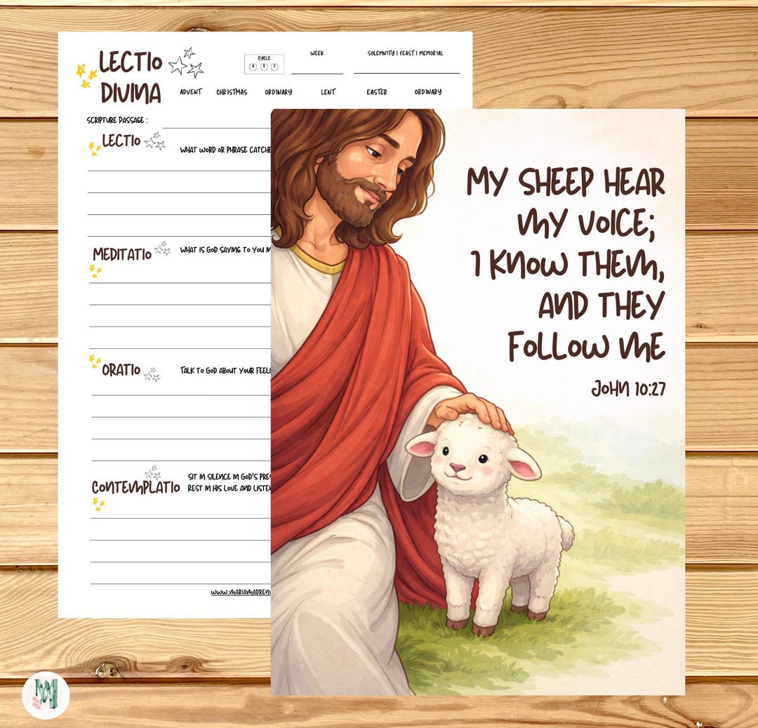 Lectio Divina Journal, Catholic Bible Study Aid (PDF Editable, Español ...