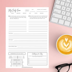 Catholic Daily Examen Journal: Ignatian Prayer Worksheet (PDF, US ...