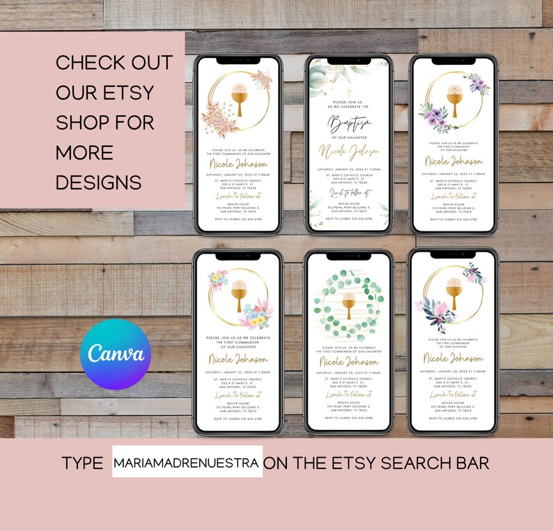 Confirmation Invitation Digital Confirmation Invitation - Etsy