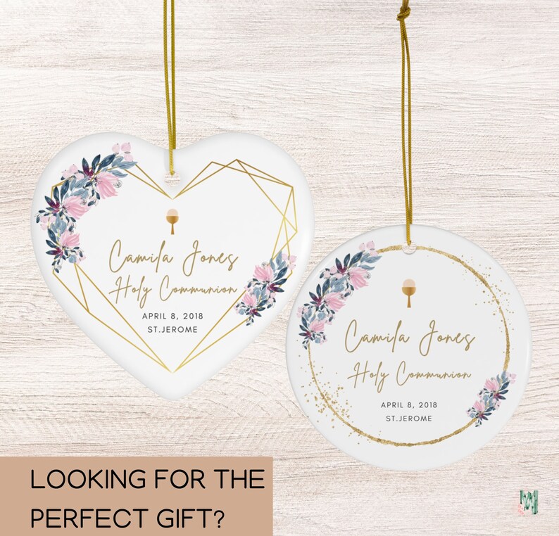 First Communion Seating Chart Template – Pink Floral, Gold Chalice ...