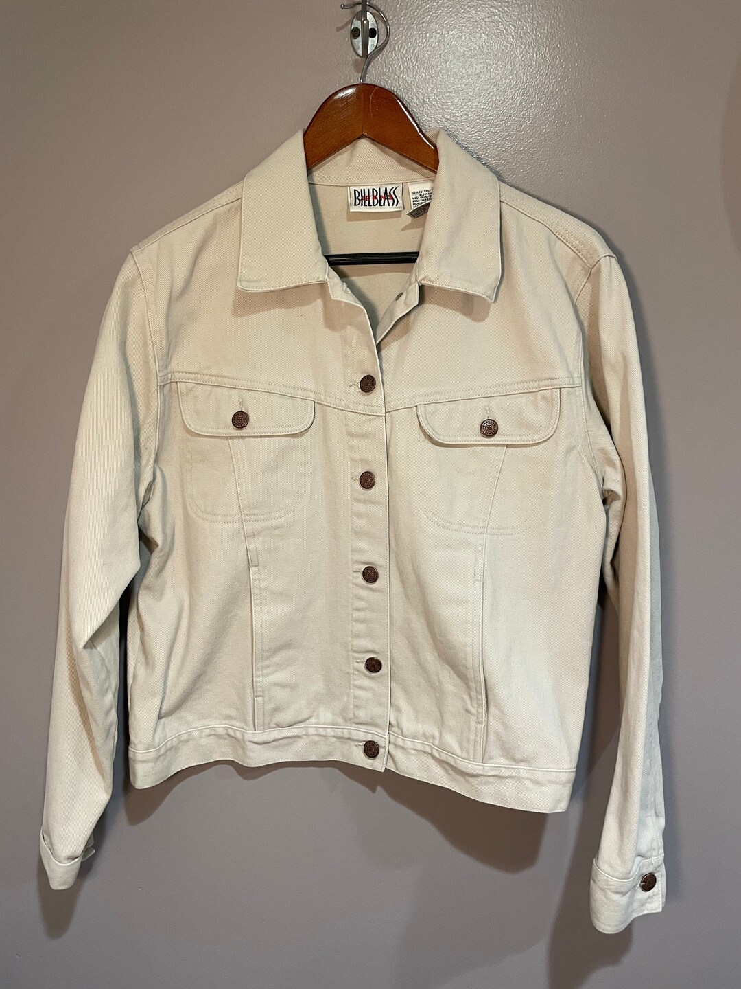 Vintage Tan Jean Jacket - Etsy